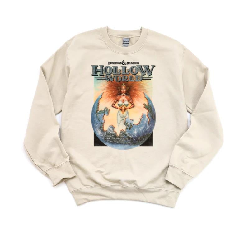 D&D Hollow World Campaign Set Vintage Retro RPG Fantasy Gaming Art Boxed SweatShirt Unisex, up ...