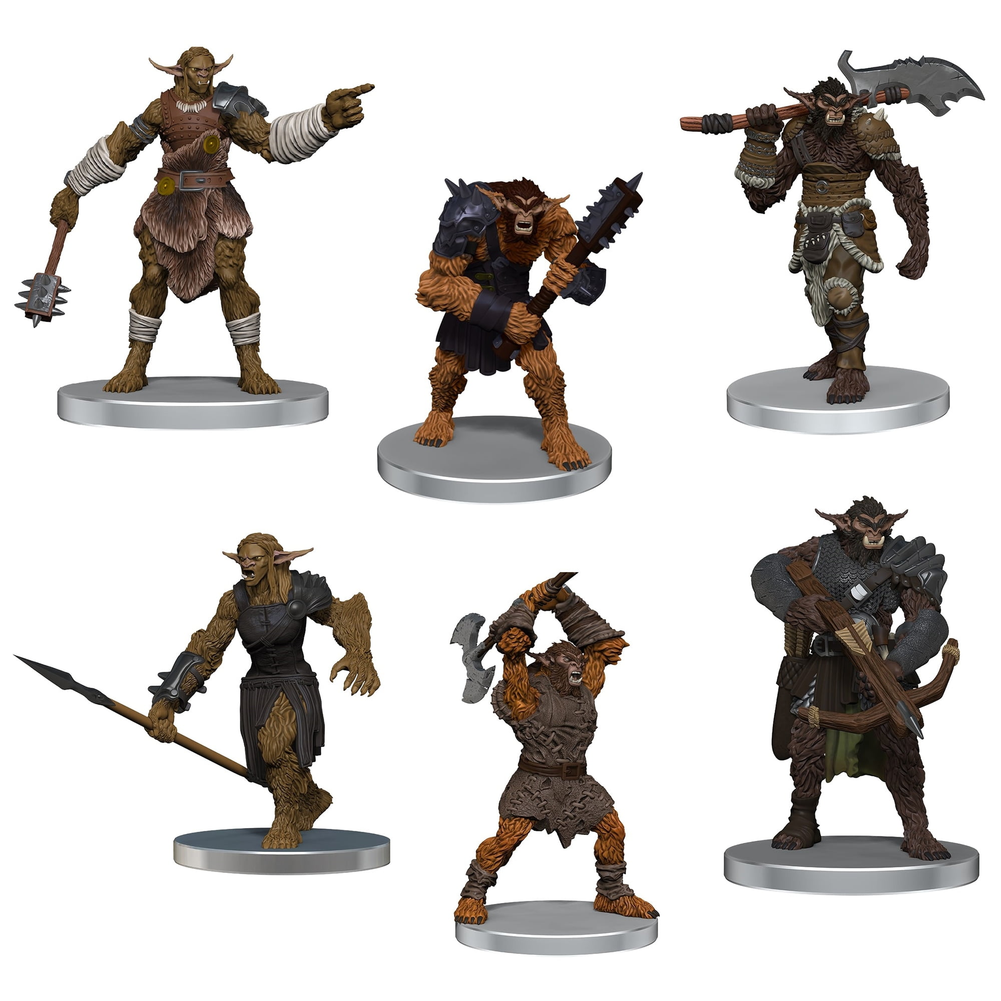D&D Icons Of The Realms: Bugbear Warband - 6 Pre-Painted Figure Set ...