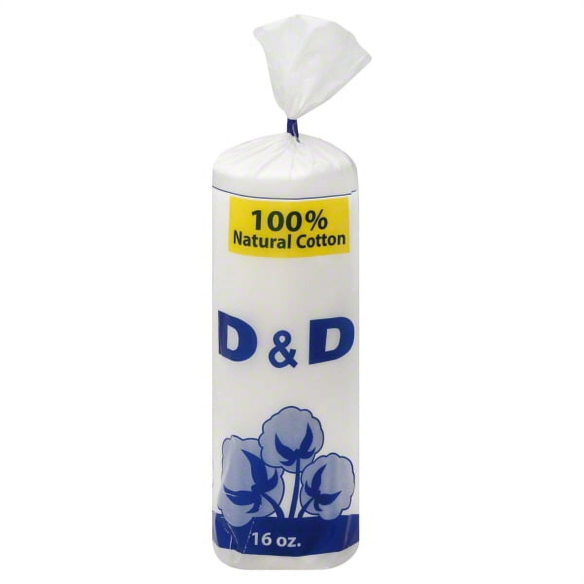D&D Natural 100% Natural Cotton Roll Non-Sterile Absorbent 16 oz ...