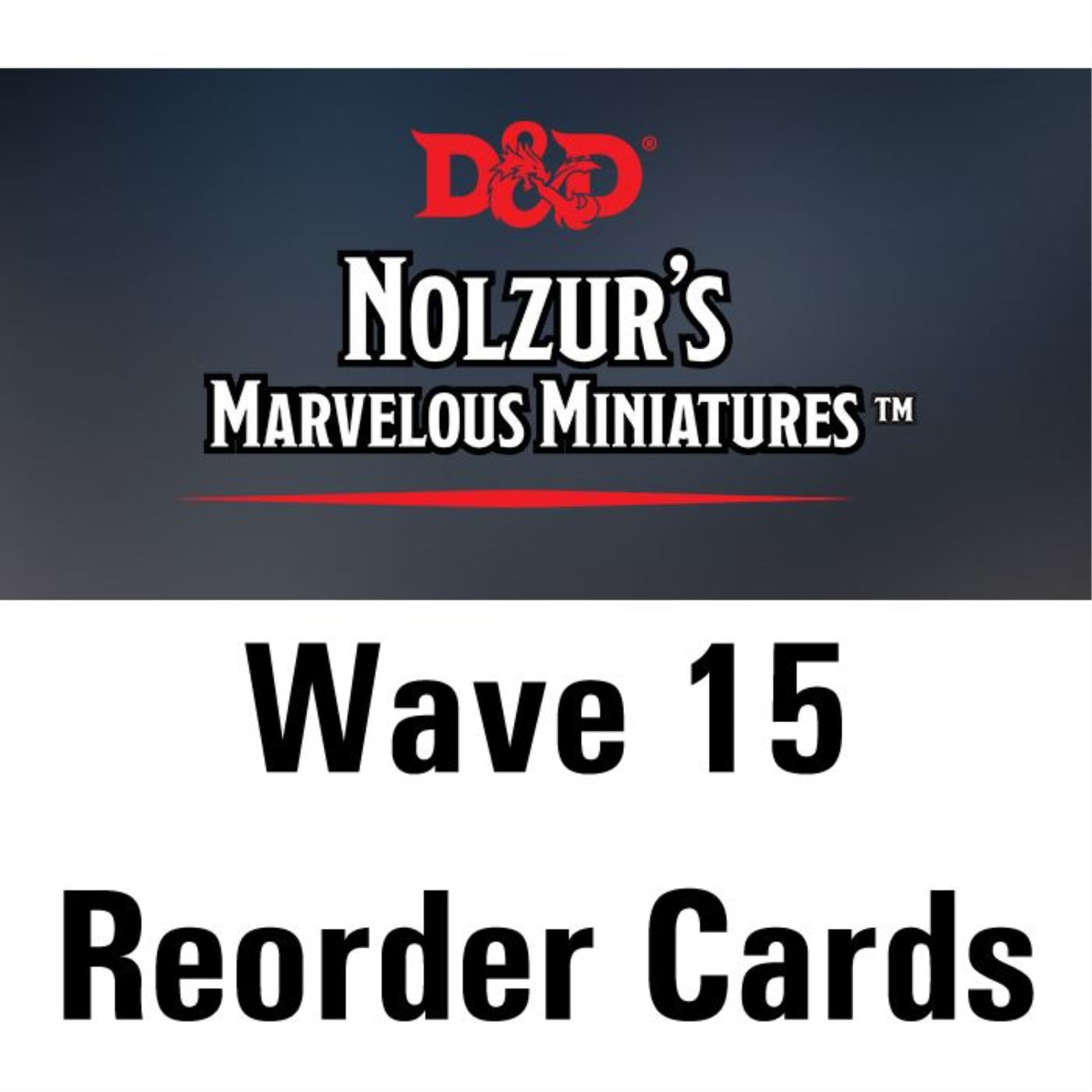 D&D: Nolzur's Marvelous Minis: Retail Reorder Cards Wave 15 - Walmart.com