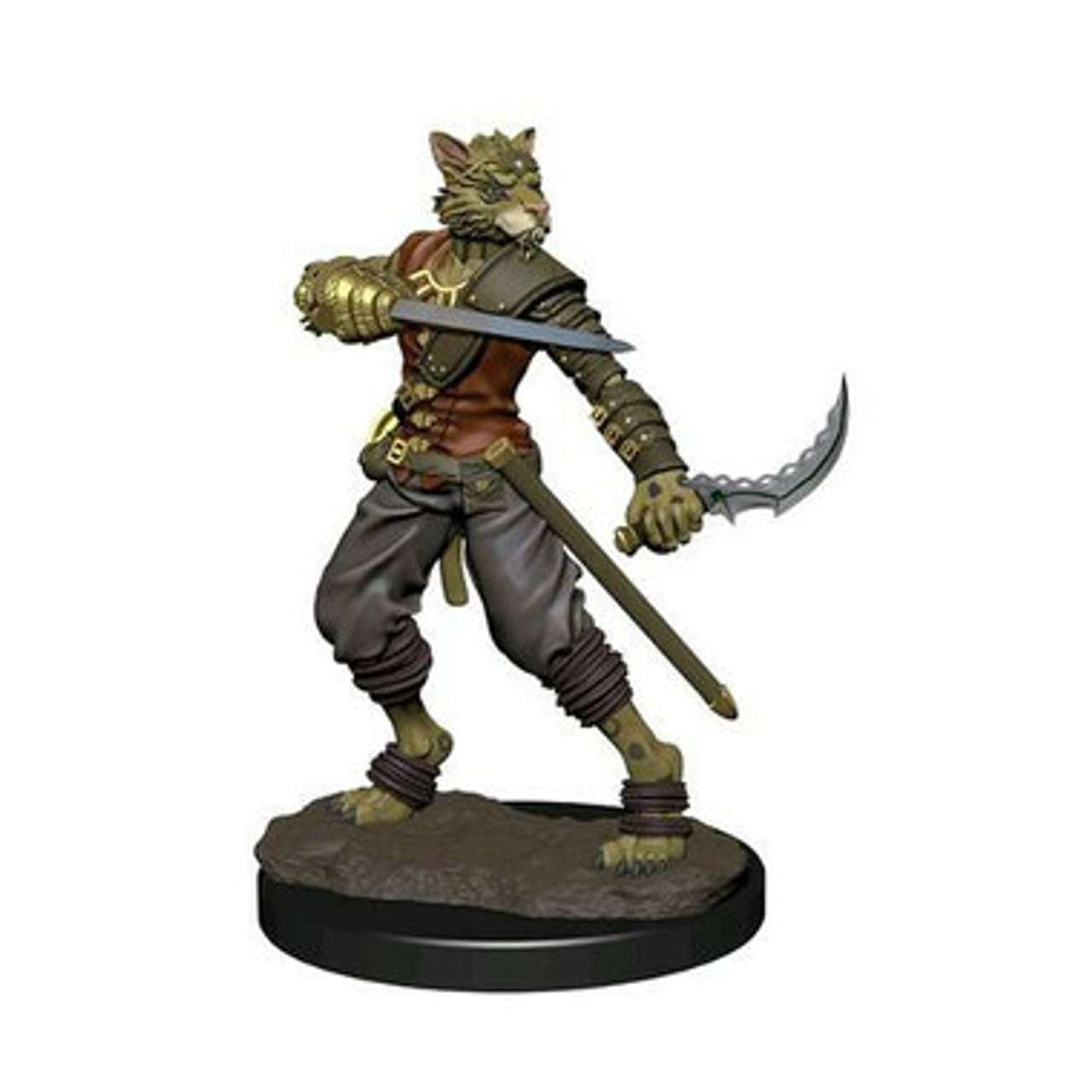 Dungeons & Dragons Premium Miniatures Tabaxi Rouge Pre-Painted Figure ...