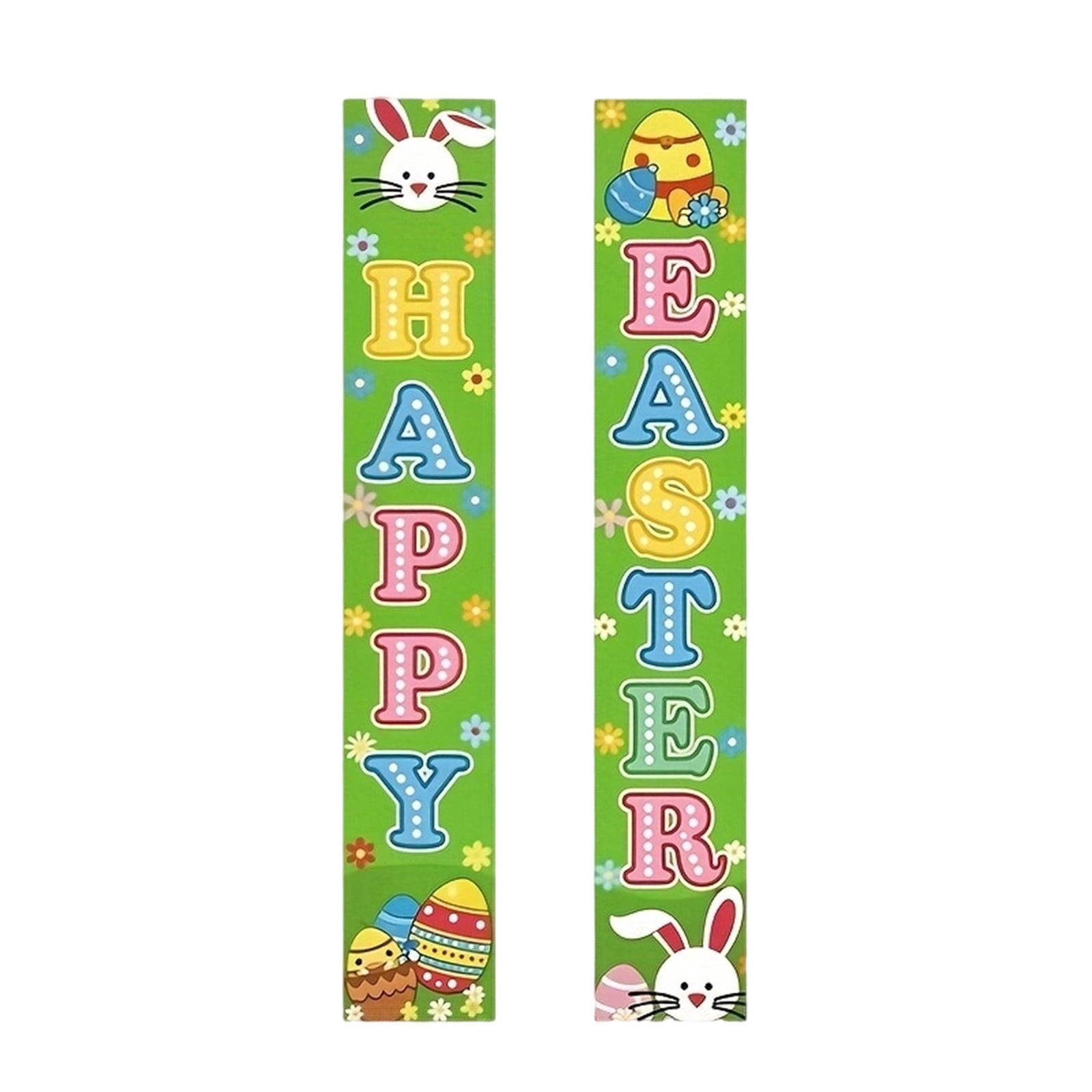 D D Style Easter Bunny And Egg Themed Couplets Porch Signs Hanging ...