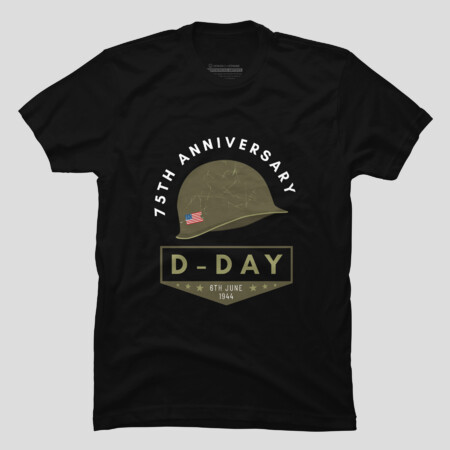 D-Day 75th Anniversary WWII Memorial Graphic T-shirt M2982912, Up to ...