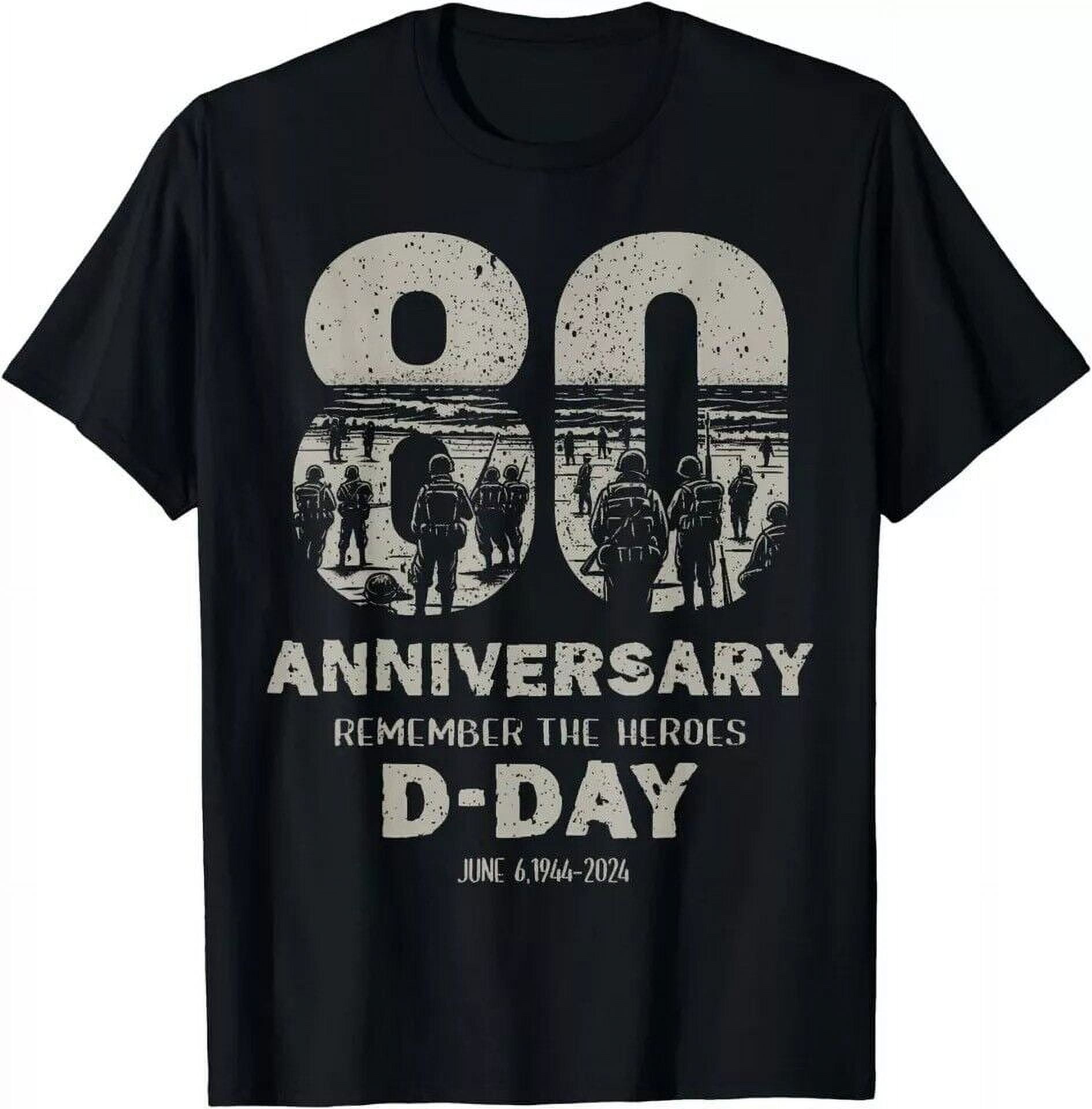 D-Day 80Th Anniversary Commemorative Normandy Beach T-Shirt - Walmart.com