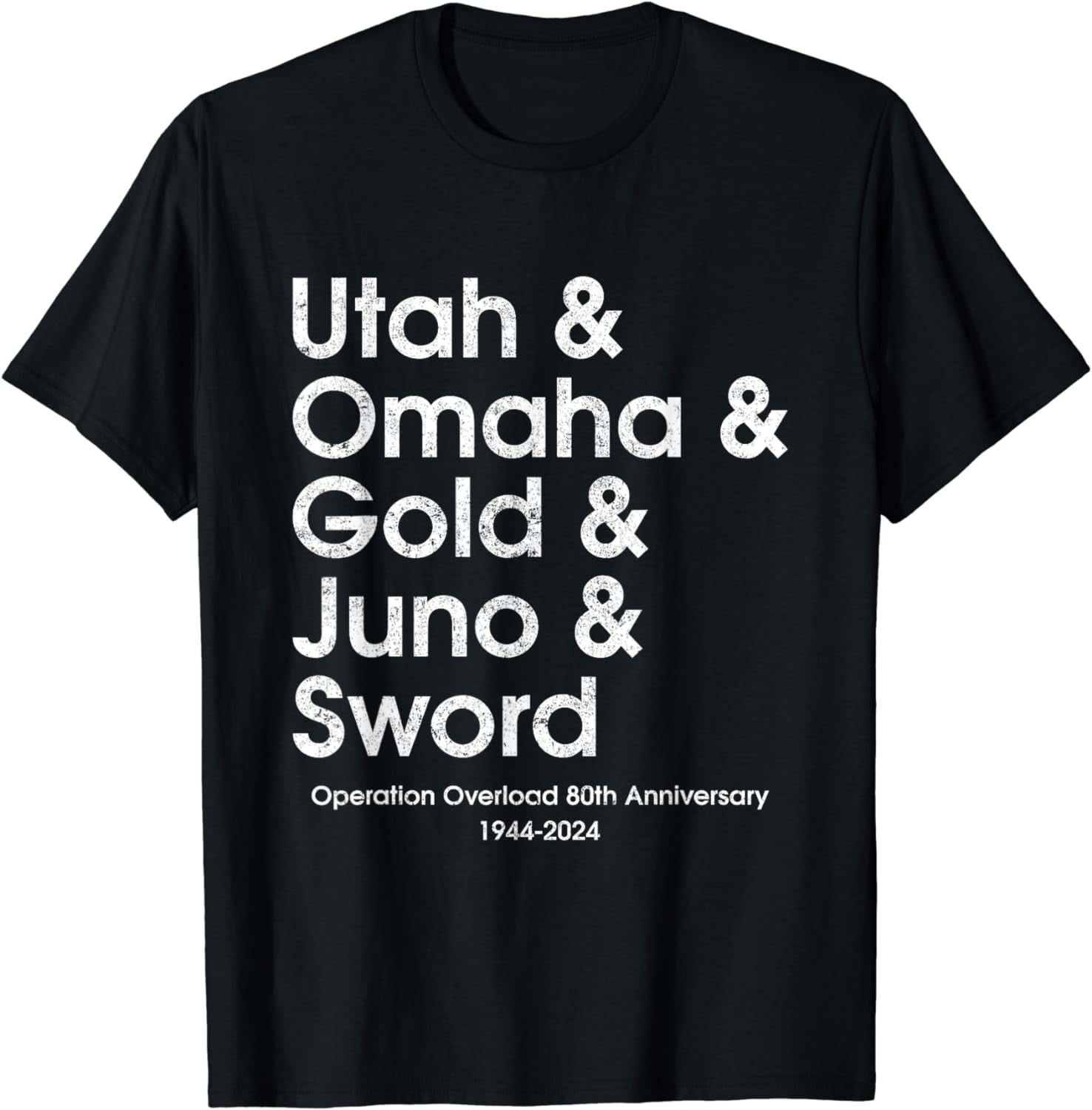 D-Day 80th Anniversary 1944-2024 Omaha Utah Beach D-Day Tee T-Shirt ...