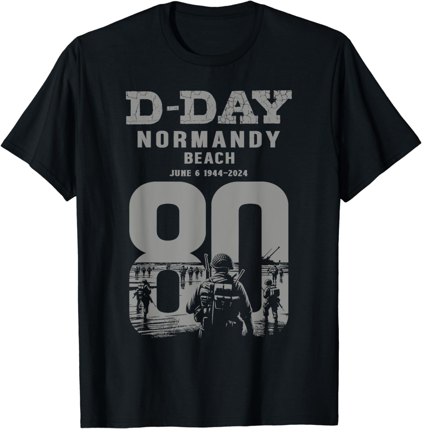 D-Day 80th Anniversary Shirt | Normandy D-Day Beaches T-Shirt - Walmart.com