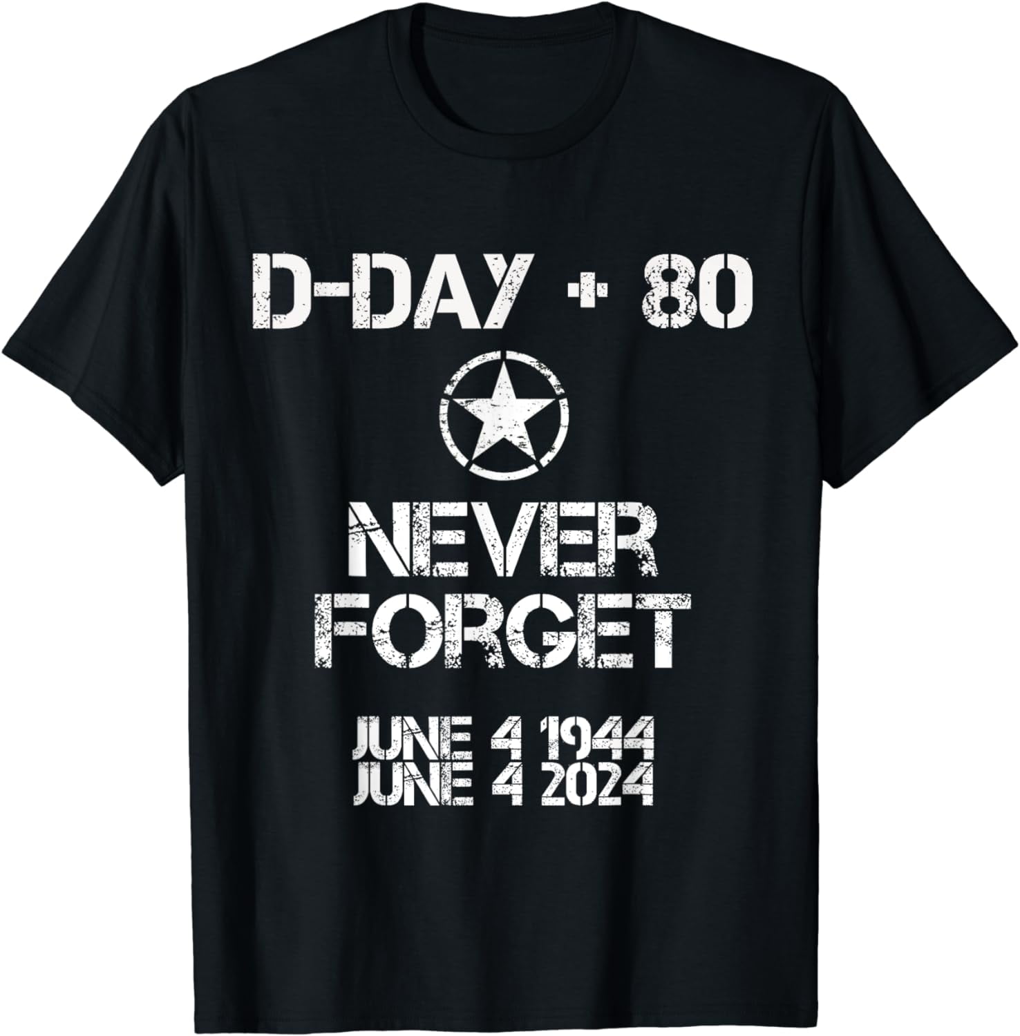 D-Day Invasion 80th Anniversary Never Forget Allied Forces T-Shirt ...