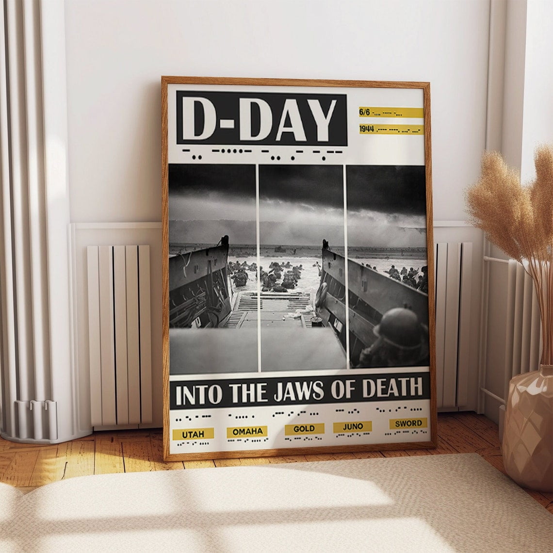 D-Day Poster Wwii Exhibition Poster Of D Day Landings - Vintage Art ...