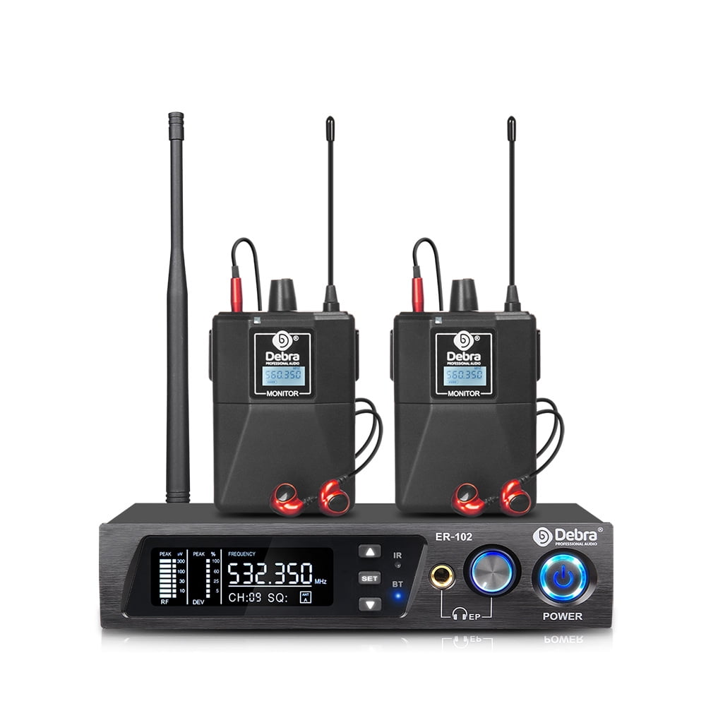 D Debra Audio PRO ER-102 UHF, Wireless In-Ear Monitor System (2 Receivers) - Walmart.com