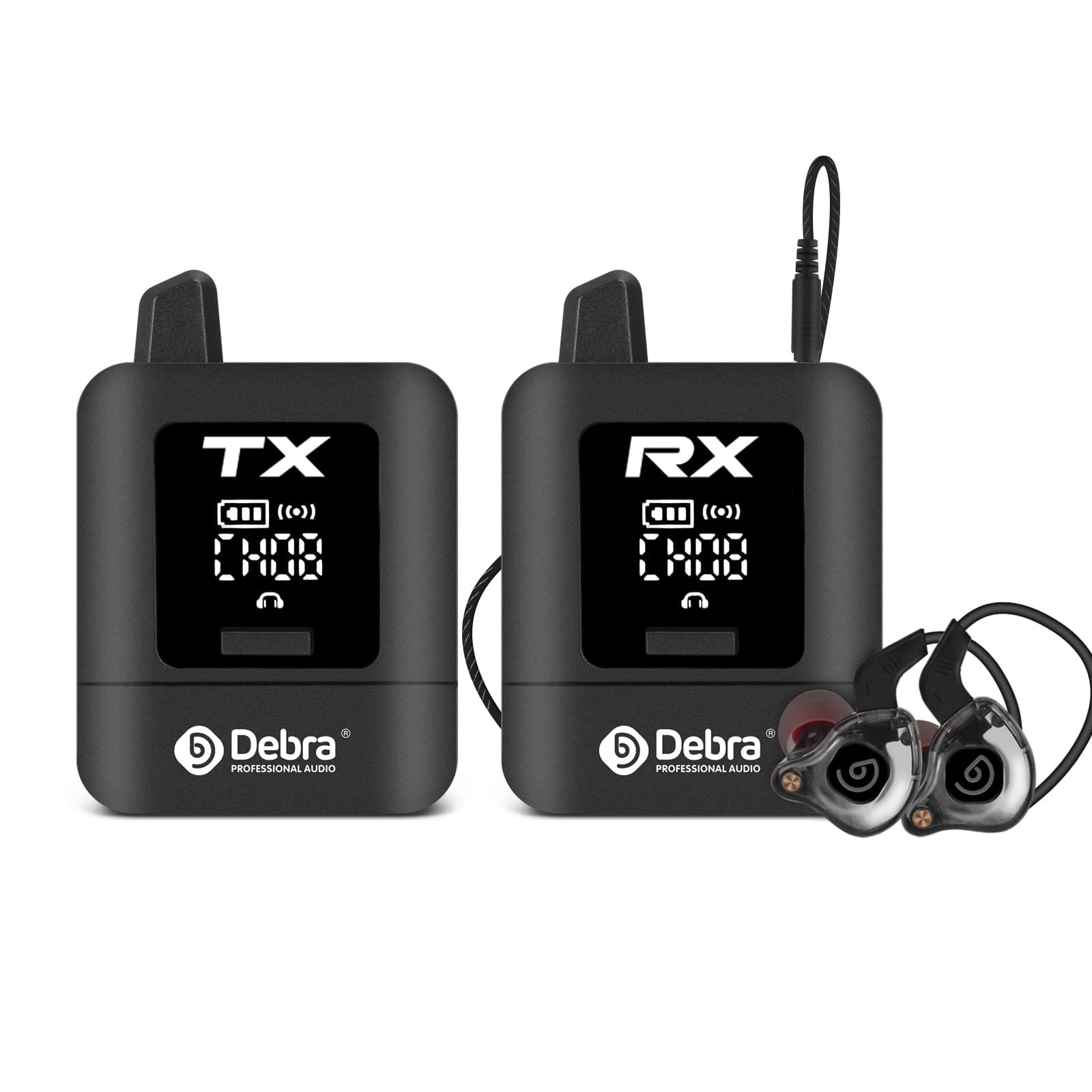 D Debra Audio PRO ST-Mini 2.4G Stereo Portable Wireless In-Ear Monitor ...