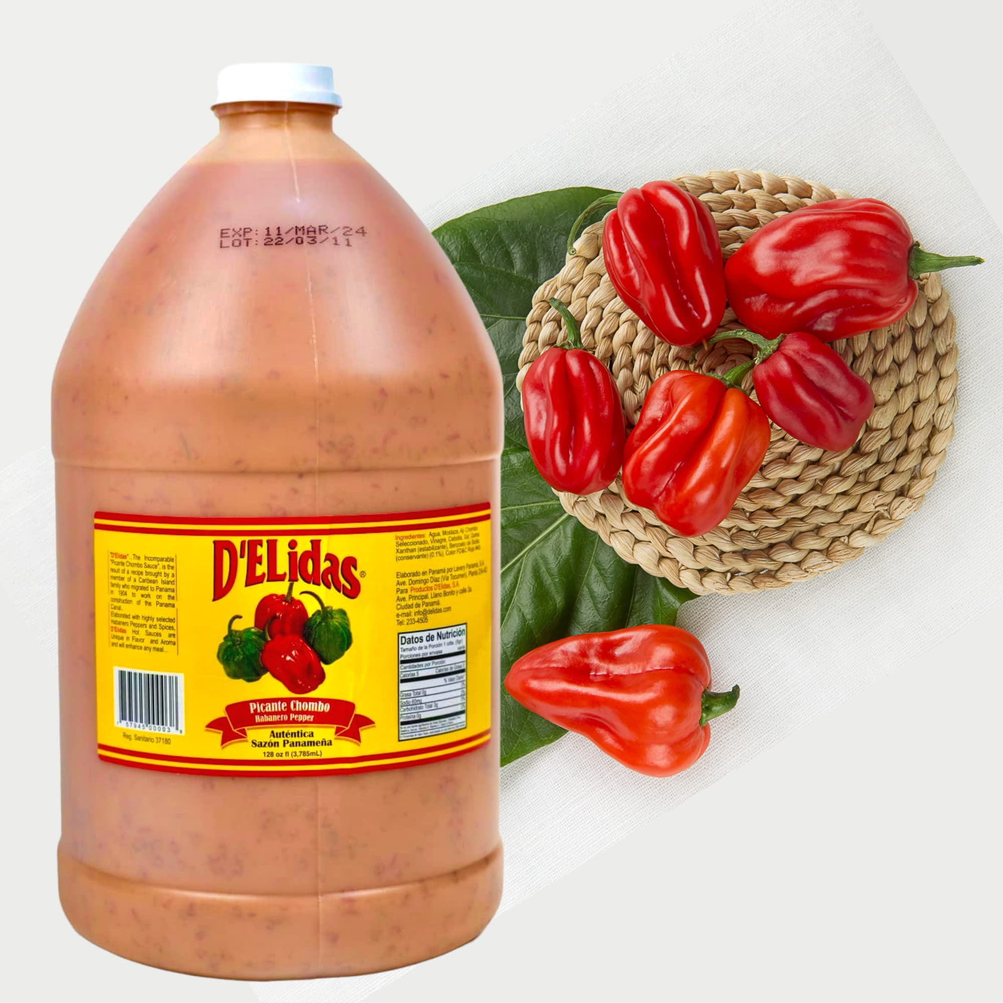 D'ELIDAS Habanero Hot Sauce, All Natural Hot Sauce Made of Habanero ...