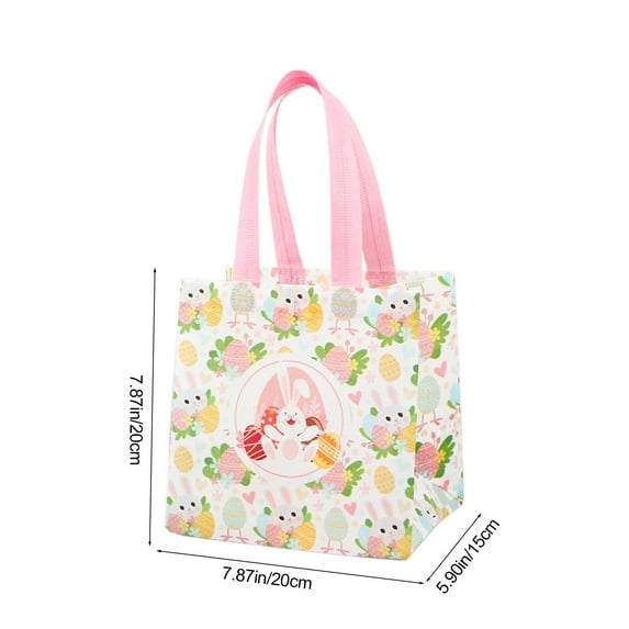 D Easter Non Woven Handbag Easter Egg Party Reusable Non Woven Shopping ...