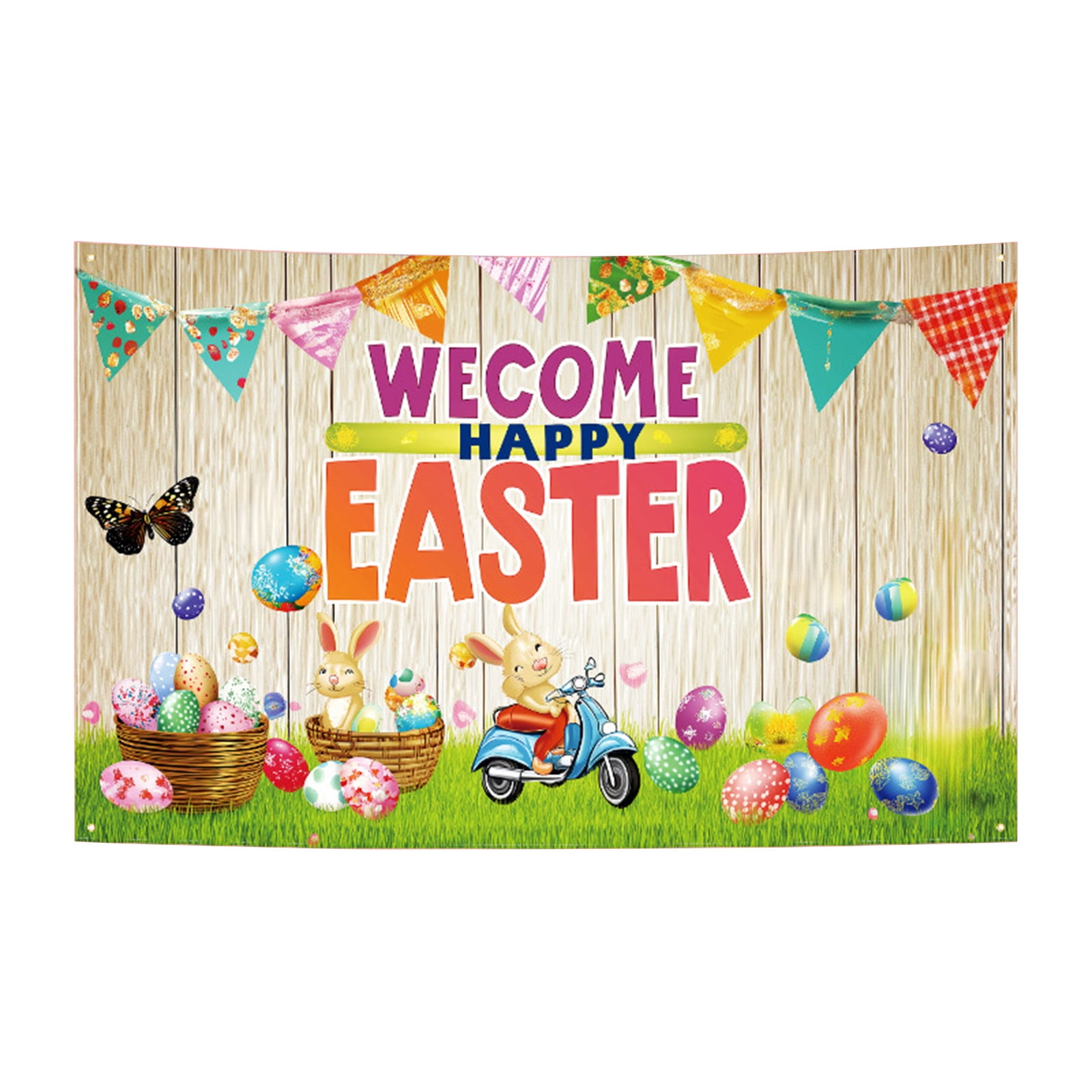 D Easter Themed Background Cloth For Photo Booth, Party Decor, Spring ...