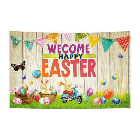 D Easter Themed Background Cloth For Photo Booth, Party Decor, Spring ...
