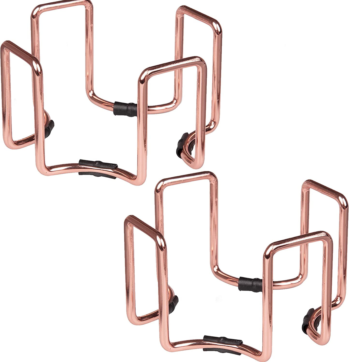 Rose Gold Coaster Holders (2 Pack) - Non-Skid & Non-Scratch Holders ...