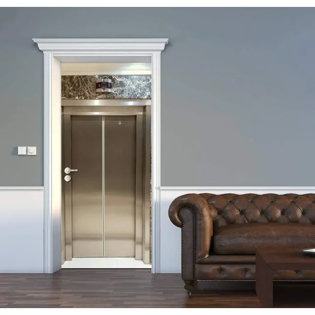 D Elevator Buttons Panel with Brushed Metal Texture Background Door ...