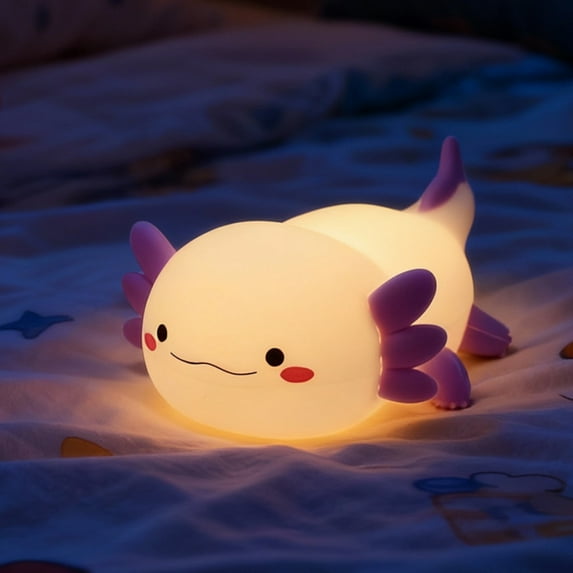 D.FAMILY Joyful Duck Night Light - Gentle Glow Bedside Lamp with Touch ...