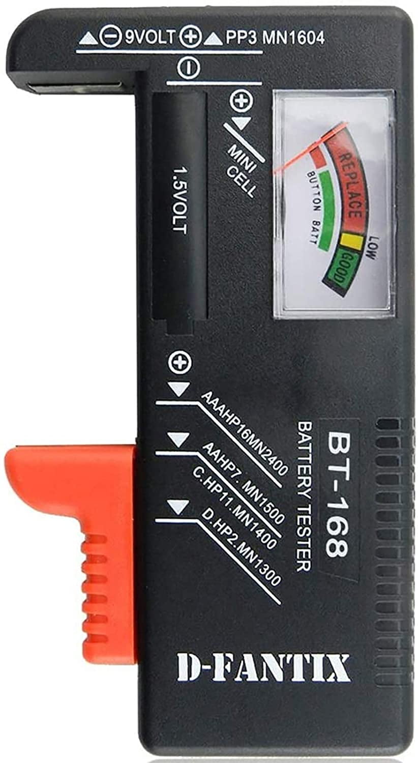 D-FantiX Small Home Battery Tester, Capacity Testing for AA, AAA, C, D ...