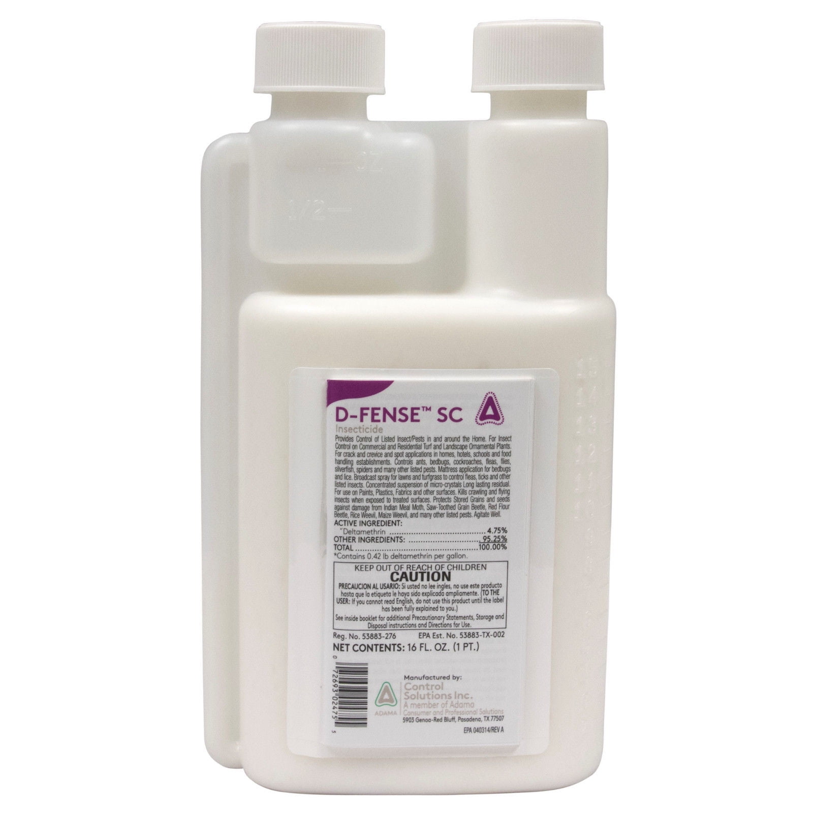 Control Solutions D-Fense SC Insecticide - Professional Flea, Bug ...