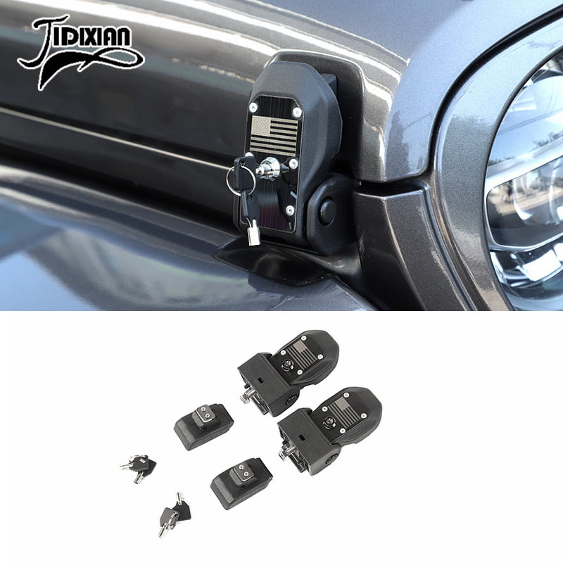 D-Flag IAN Car Engine Locks, Hood Latch, Latch for Jeep Wrangler JL ...