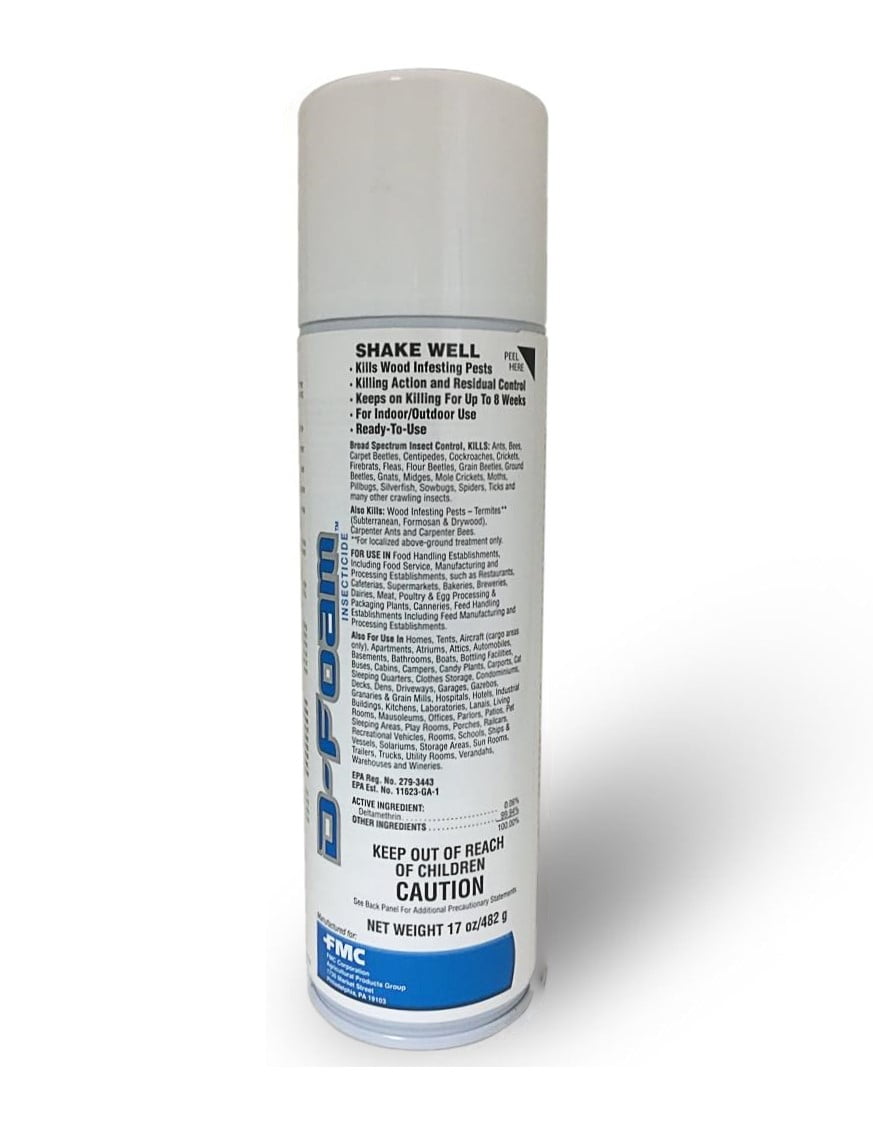 D-Foam Insecticide - Kills Wood Destroying Insects - 17 oz Can by FMC ...