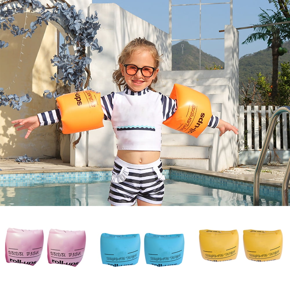 D-GROEE 1 Pair Float Armband Waterproof Inflatable Strong Buoyancy Anti ...