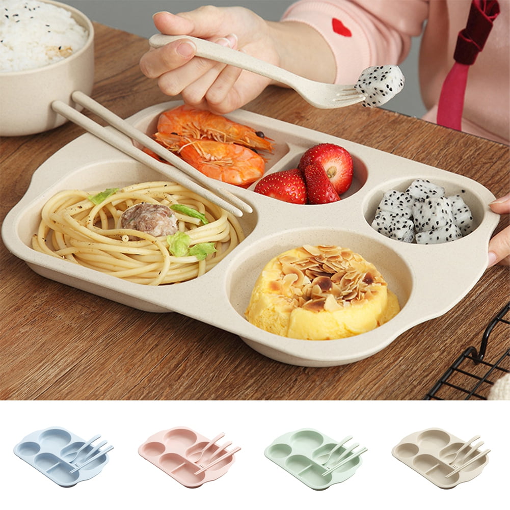 D-GROEE 1 Set Silicone Baby Feeding Set Infant Dinnerware Silicone ...