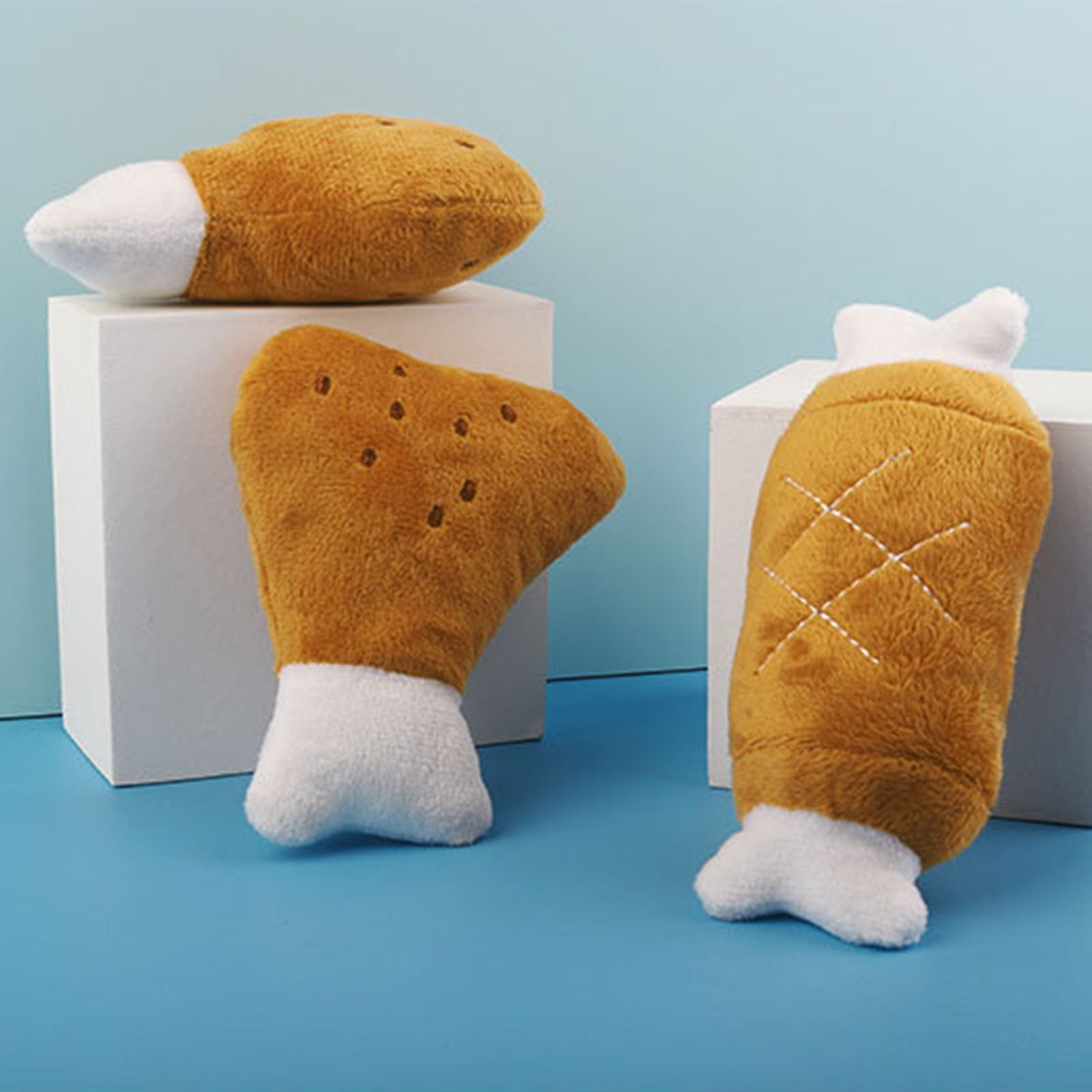 D-GROEE 2Pack Chicken Leg Dog Toy Interactive Plush Dog Toy Chicken Leg ...