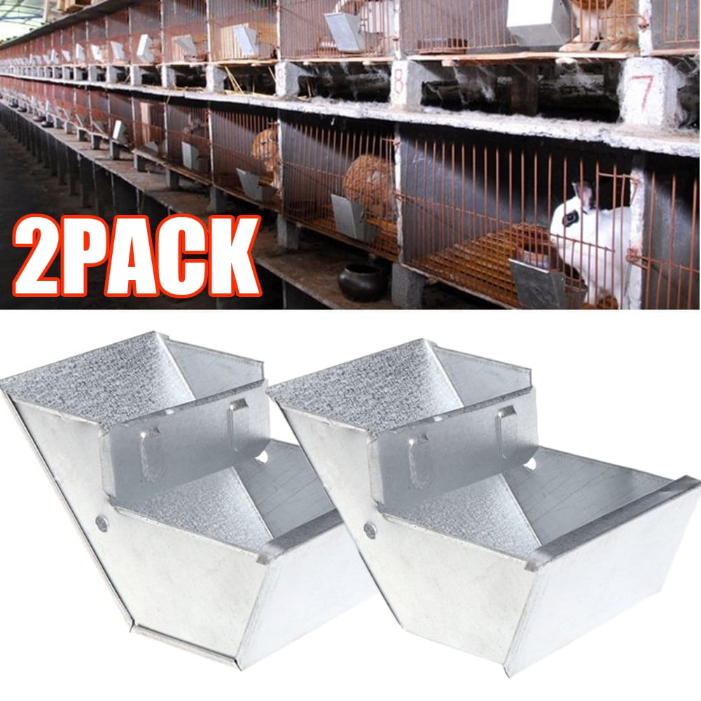 D-GROEE 2Pack Metal Small Animal Feeder, Water and Food Bowl for ...