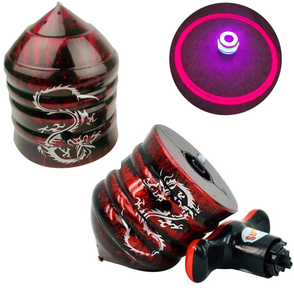 D-GROEE 2Pack Spinning Top, LED Light Up Flashing Music Spinning Top ...