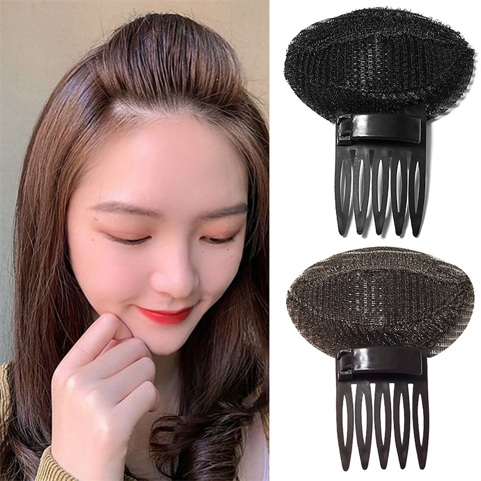 D-GROEE 3Pcs Volume Hair Base Inserts Bump It Up Hair Pads Hair Head ...