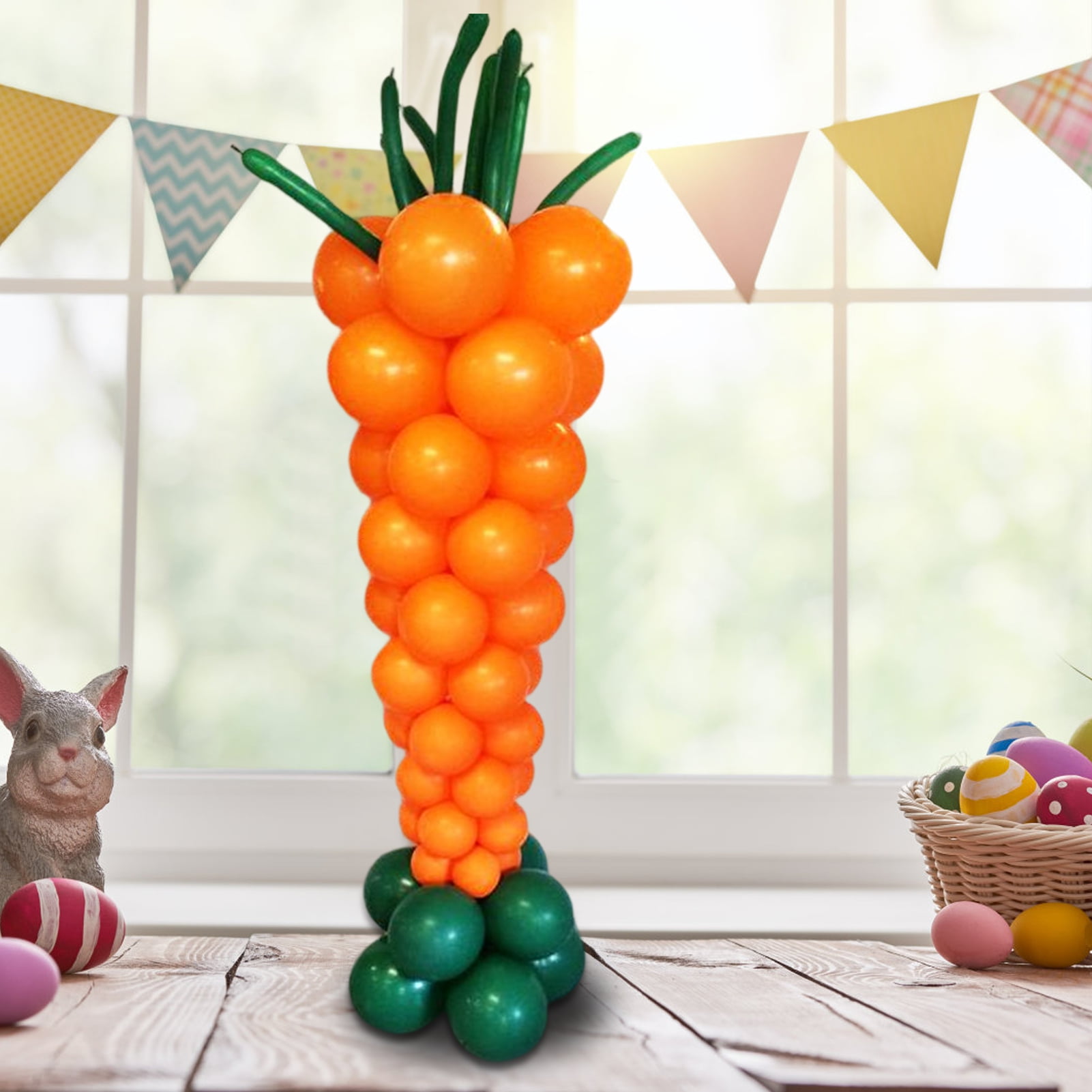 D-GROEE 60Pcs Carrot Latex Balloons | Vegetable Theme Birthday Party ...