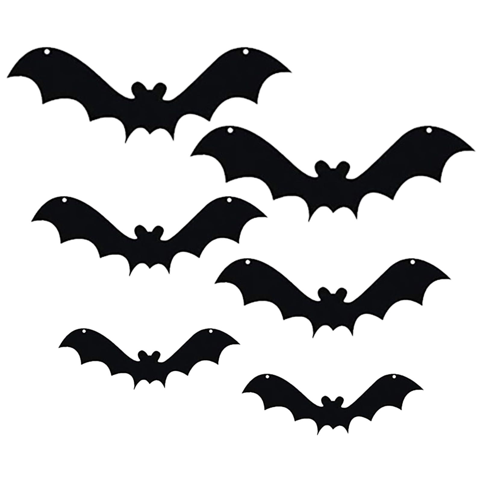 D-GROEE 6Pcs Halloween 3D Bats Decoration, 3 Different Sizes Realistic ...