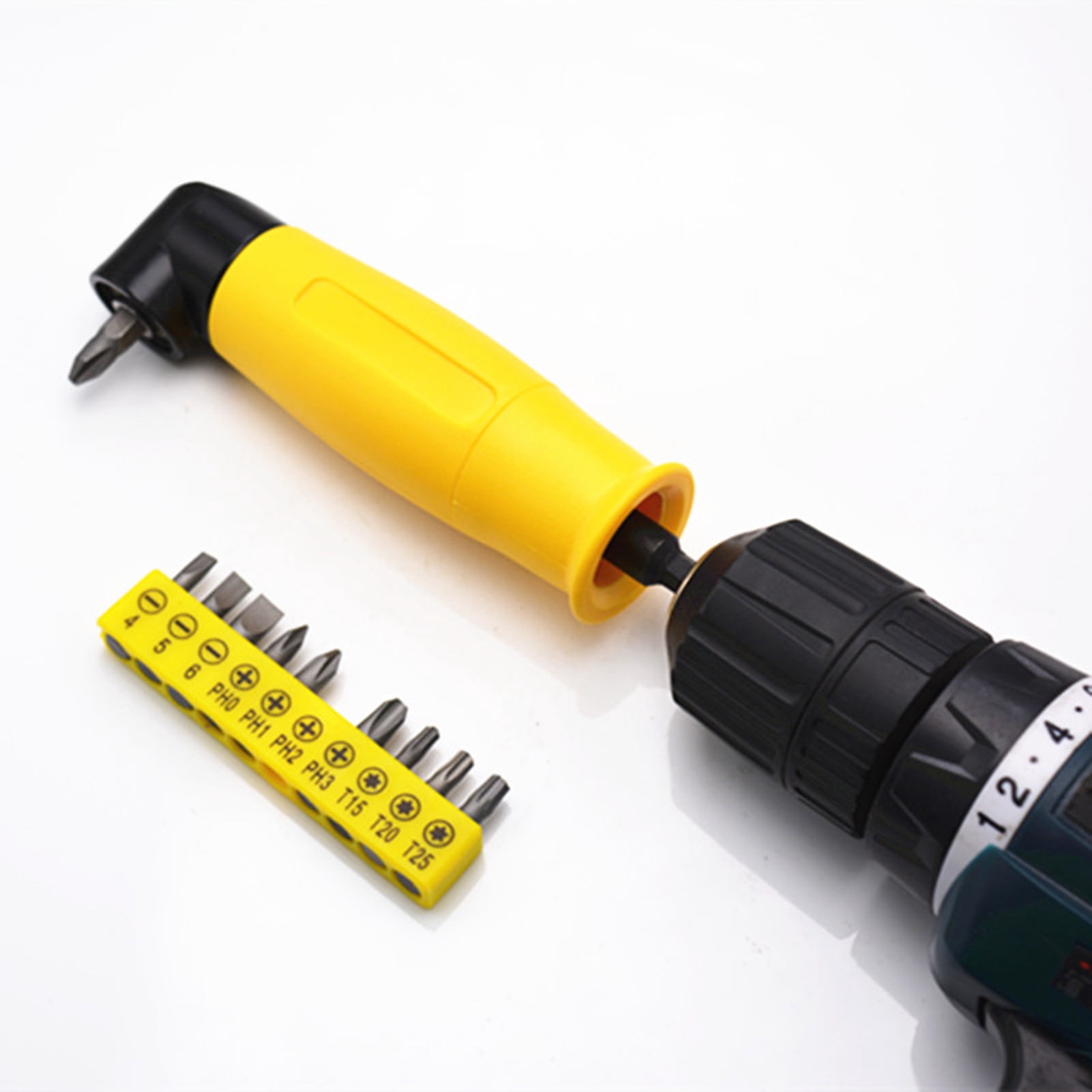 D-GROEE 90° Degree Right Angle Attachment Right Angle Drill Bit Driver ...