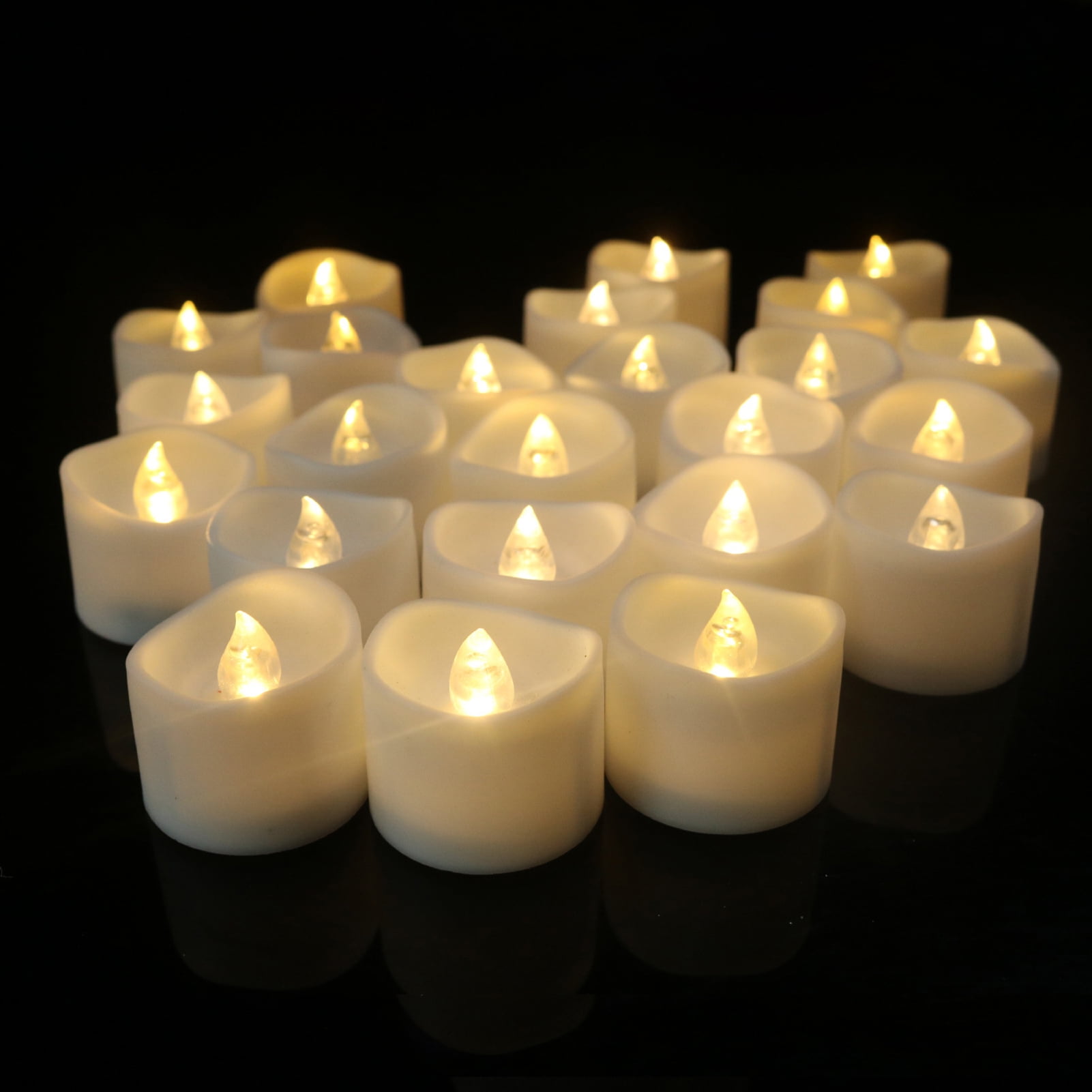 D-GROEE 9Pcs/Set LED Tea Light,Flameless Flickering Tealight with Clips ...