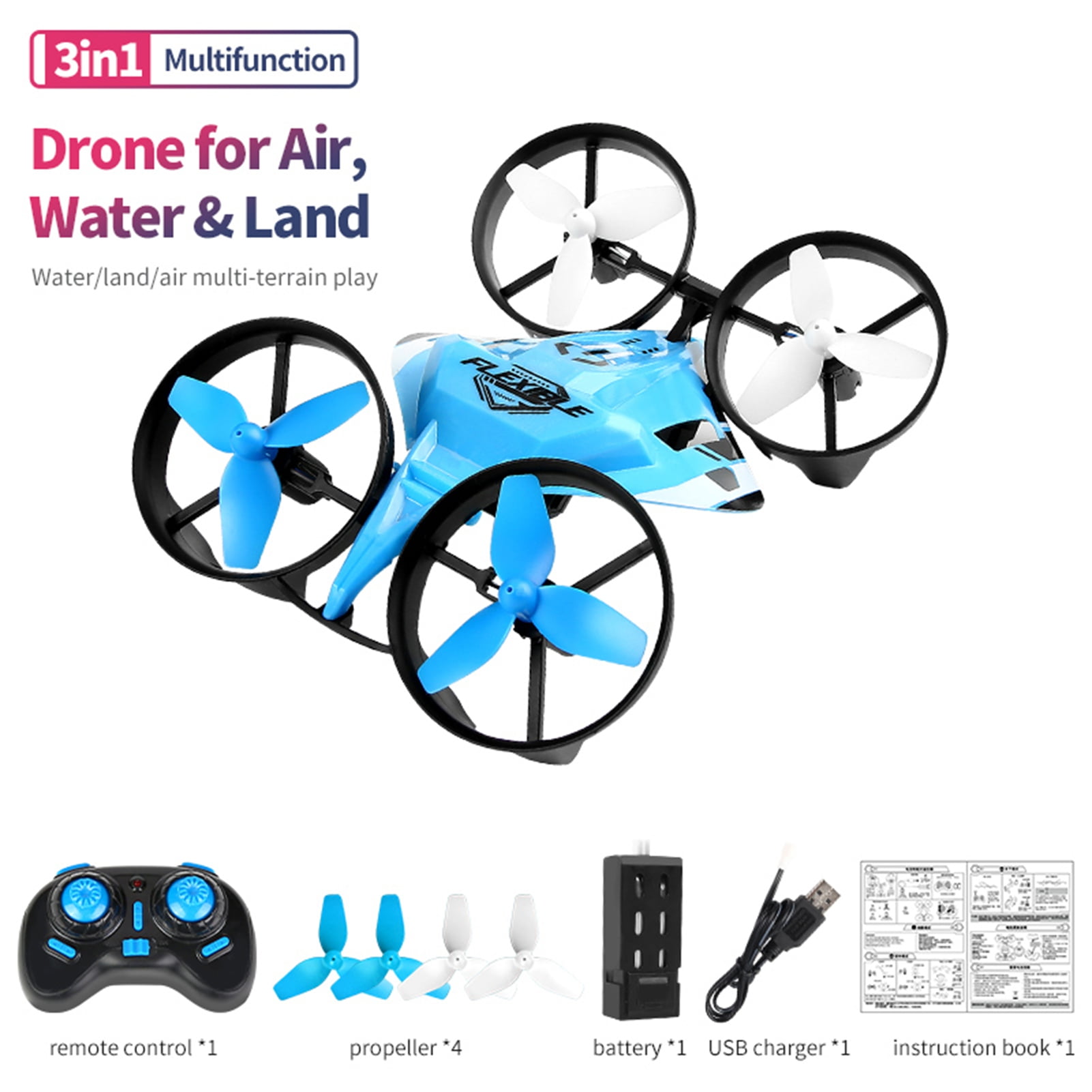 D-GROEE Anti-collision Drop Resistance Car Aircraft Car Boat 3-in-1 ...