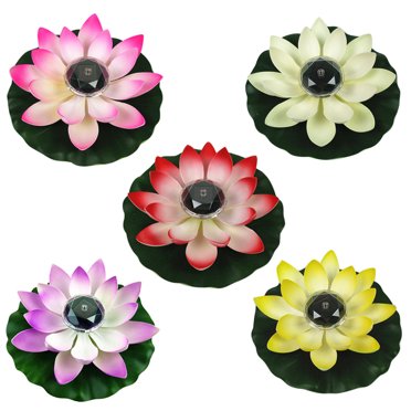 Visland Solar Floating Light -Floating Lotus Light Pool Floating Light ...