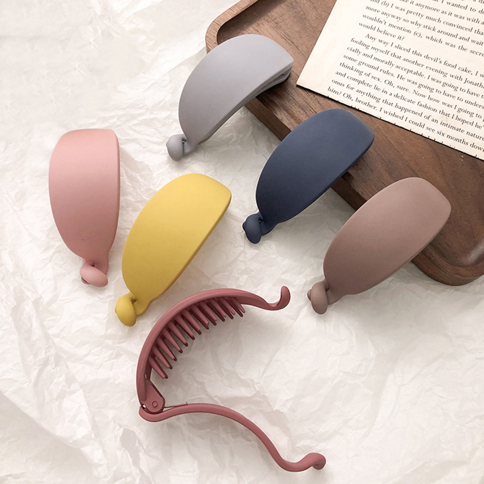 D-GROEE Banana Hair Clips French Hair Clips Matte Claw Clips No Slip ...