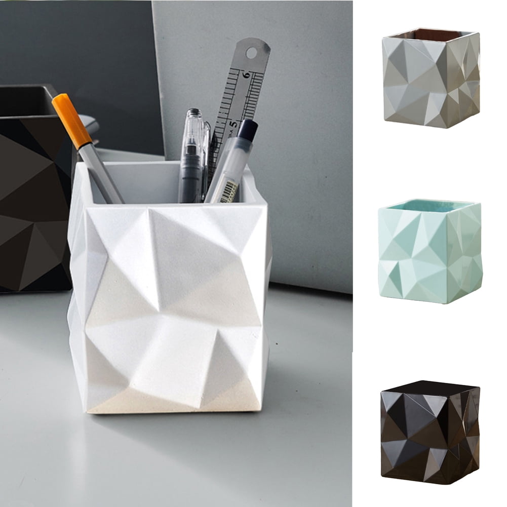 D-GROEE Decorative Square Multi-color Melamine Desktop Pen & Pencil ...