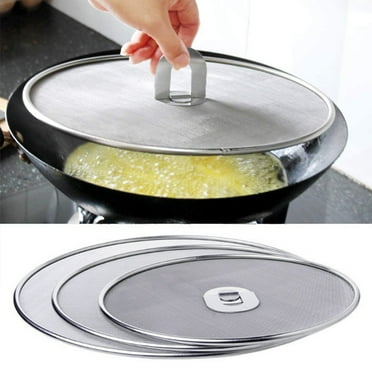 Dengjunhu Grease Splatter Screen for Frying Pan with Fold Flat Knob ...