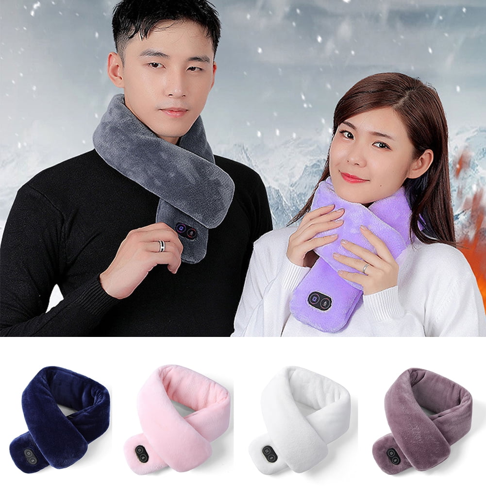 D-GROEE Heated Scarf for Men Women,USB Heating Scarf Rechargeable Neck ...