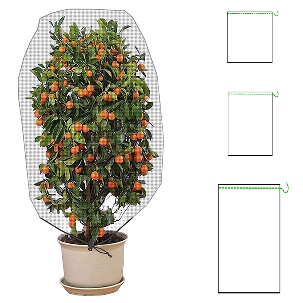 D-GROEE Insect Bird Barrier Netting Mesh, Plant Netting with Drawstring ...