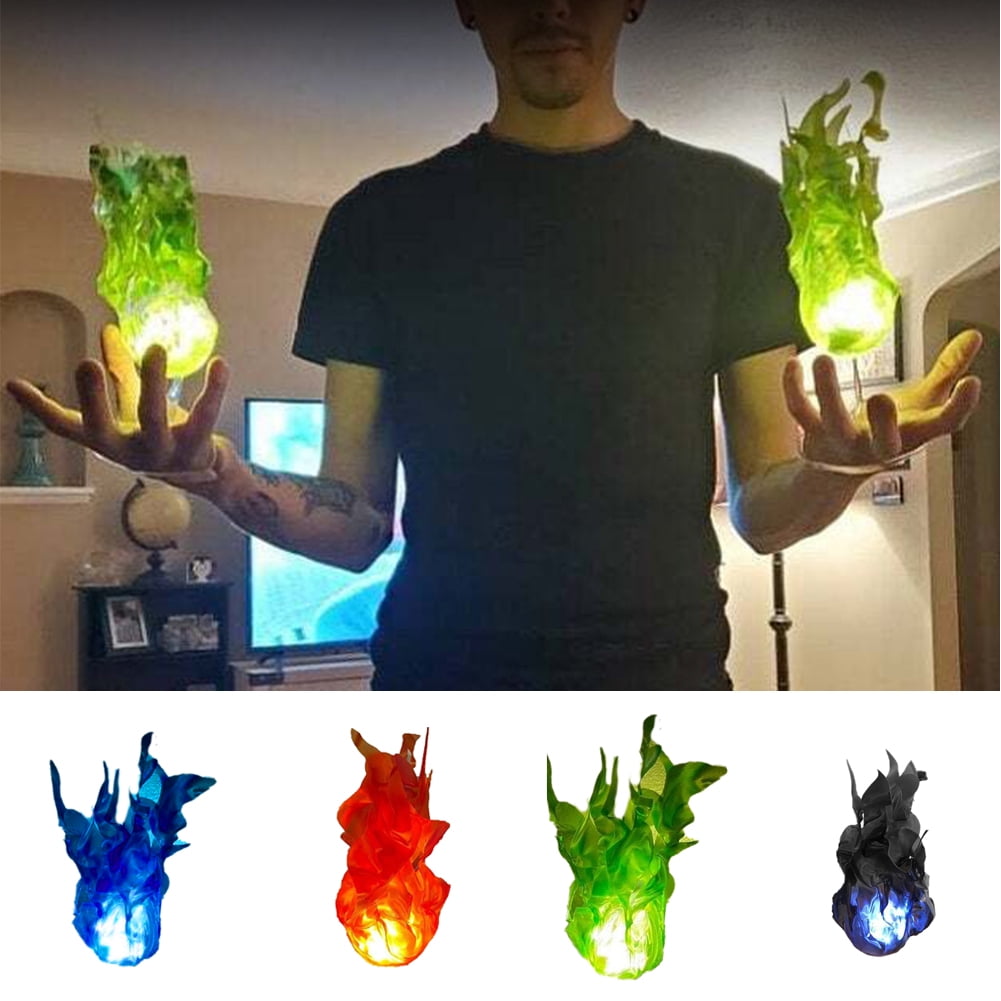 D-GROEE LED Floating Fireball Flame Light, Simulated Flame Lamp ...