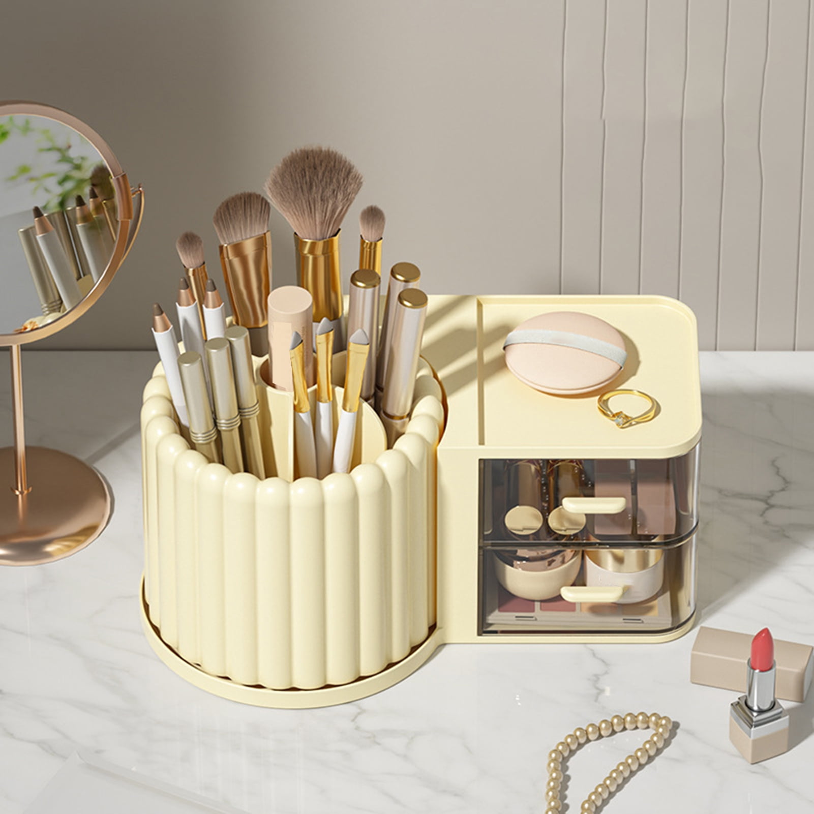 D-GROEE Multi-grid Storage Box Storage Box Multi-grid Pen Holder ...