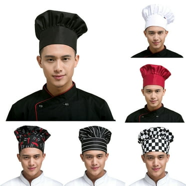 Hyzrz Chef Hat Adult Adjustable Elastic Baker Kitchen Cooking Chef Cap ...