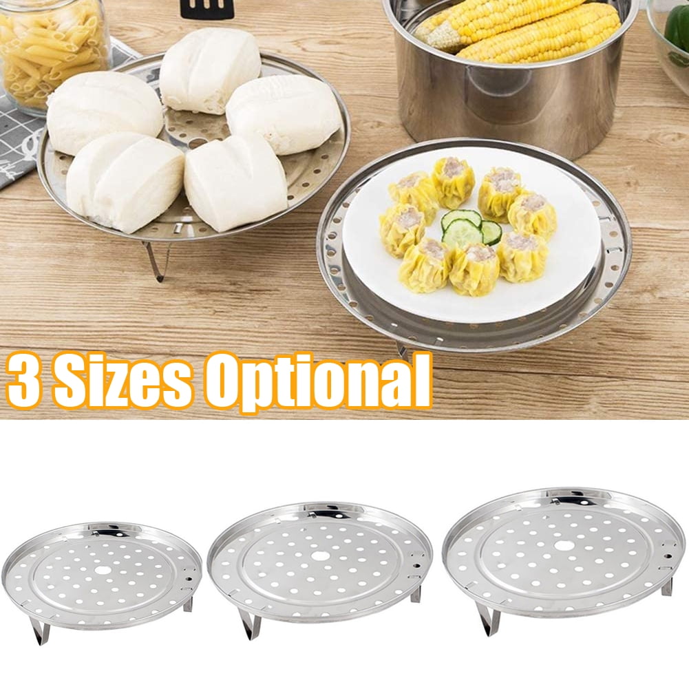 D-GROEE Round Stainless Steel Rack Steaming Stand Canner Canning Racks ...