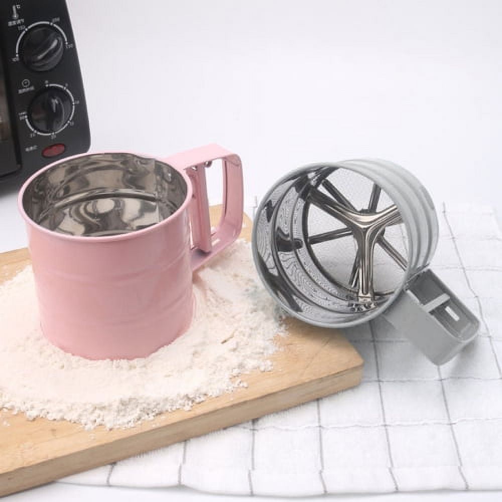 D-GROEE Sieve Stainless Steel Hand-held Flour Sifter for Baking ...