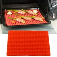 Leaveforme Red Pyramid Pan Nonstick Silicone Baking Mat Mould Cooking ...