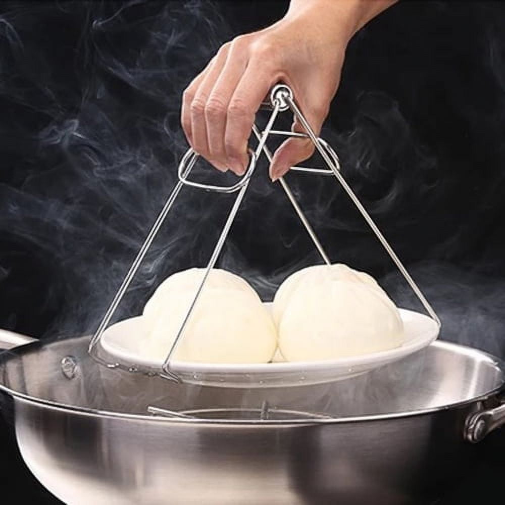 D-GROEE Universal Kitchen Stainless Steel Plate Lifter, Folding Hot ...