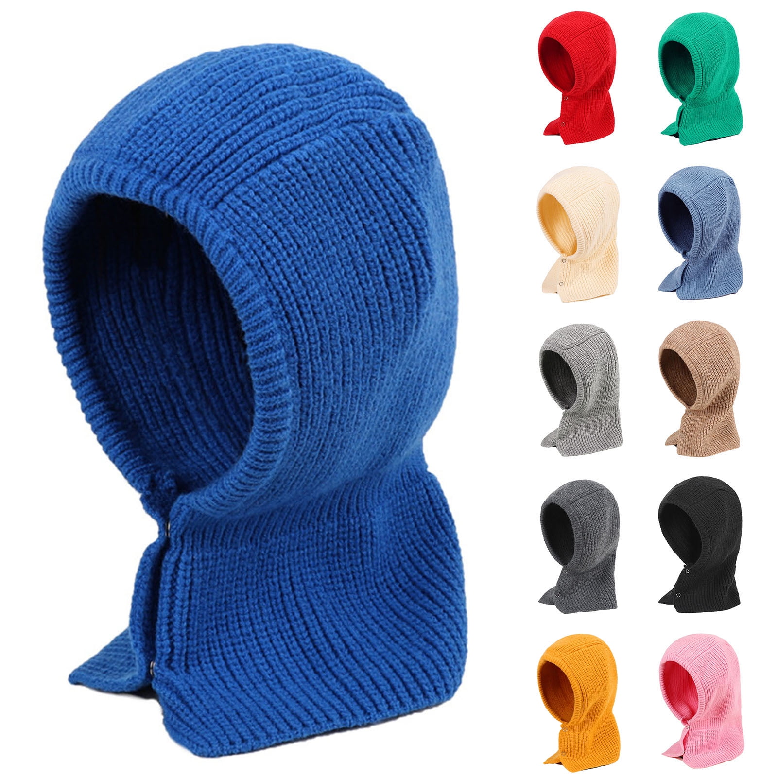 D-GROEE Winter Hats for Women, Warm Hooded Scarf Hat for Women ...